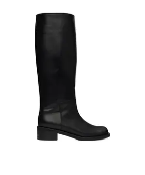 AMOMENTO Square Toe Knee-high Boots