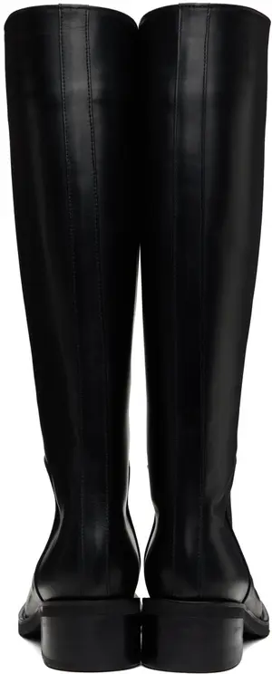AMOMENTO Square Toe Knee-high Boots