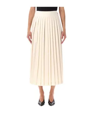RÓHE Pleated Wrap Midi Skirt