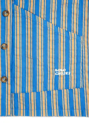 BOBO CHOSES Striped Short-sleeve Shirt