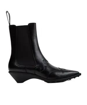 Camper Leather Ankle Boots - Black