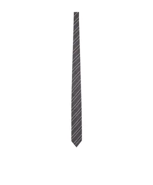 LARDINI Striped Pointed Tip Tie - Multi