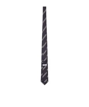 LARDINI Striped Silk Tie