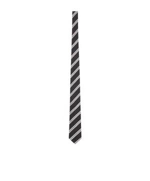 LARDINI Striped Silk Tie - Gr Multi