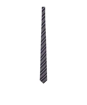 LARDINI Striped Silk Tie - Gr Multi