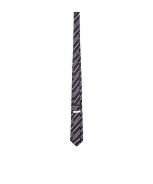 LARDINI Striped Silk Tie
