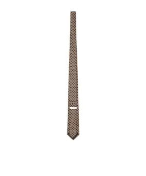LARDINI Geometric-print Pointed Tie
