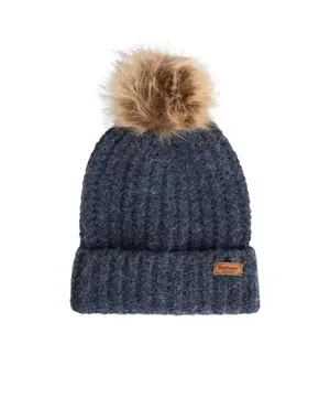Barbour Two-piece Set Including Knitted Hat And Plaid Scarf