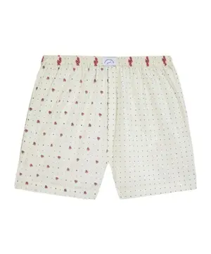 Maison Labiche Printed Elastic Waist Shorts