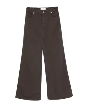 ERMANNO FIRENZE Wide-leg Jeans - Fondente