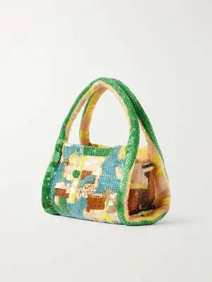 ALEMAIS Limelight Beaded Mini Shoulder Bag