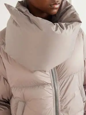 Rick Owens Tower Cropped Shell Down Jacket