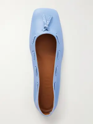 Staud Milo Leather Ballet Flats