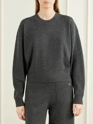 Victoria Beckham Lana Ribbed Wool And Cashmere-blend Sweater