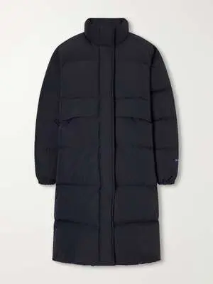 JIL SANDER Logo-appliquéd Quilted Shell Down Coat