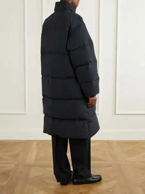 JIL SANDER Logo-appliquéd Quilted Shell Down Coat