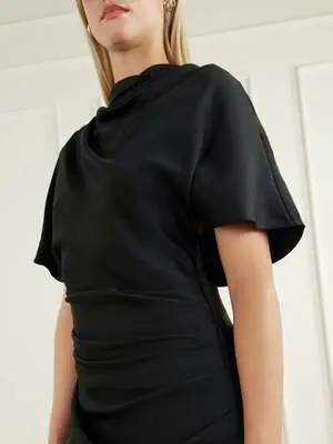 Simkhai Open-back Gathered Jersey Maxi Dress