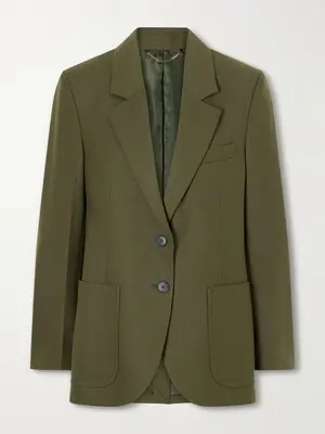 Victoria Beckham Katherine Twill Blazer - Green