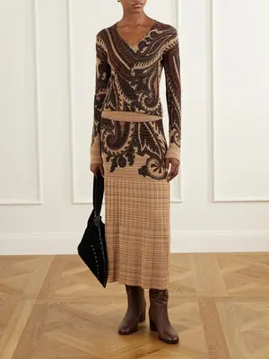 Etro Paisley Printed Knit Sweater - Multi