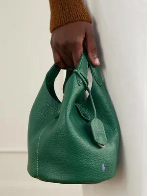 Polo Ralph Lauren Small Leather Tote - Green