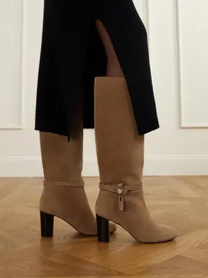 Tory Burch Roomy 70 Suede Knee Boots