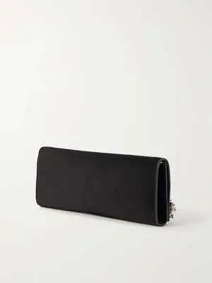 Simkhai River East West Bead-embellished Suede Clutch