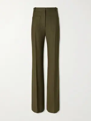 Victoria Beckham Raw Edge Hem Pants For Women