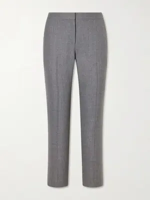 Alexander McQueen Wool Straight-leg Pants - Gray