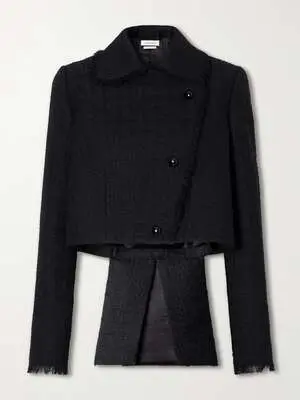 Alexander McQueen Wool And Mohair-blend Tweed Blazer