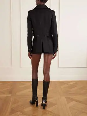 Alexander McQueen Wool And Mohair-blend Tweed Blazer