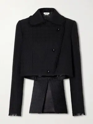 Alexander McQueen Wool And Mohair-blend Tweed Blazer
