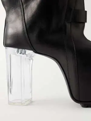 Rick Owens Naska Kiss 120 Leather Knee Boots