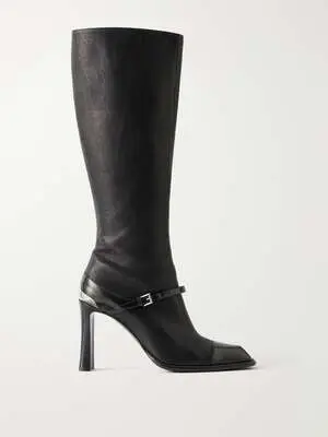 Alexander McQueen Niko Leather Boots - Black