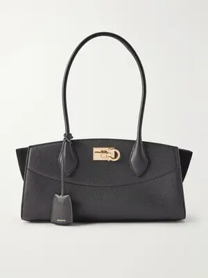 FERRAGAMO Studio East West Shoulder Bag - Black