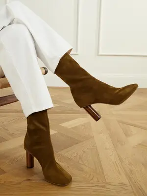 Paris Texas Alice 85 Suede Ankle Boots