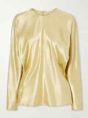 FFORME Sylvie Satin Blouse - Gold