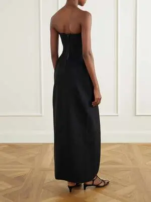 JIL SANDER Strapless Wool Gown