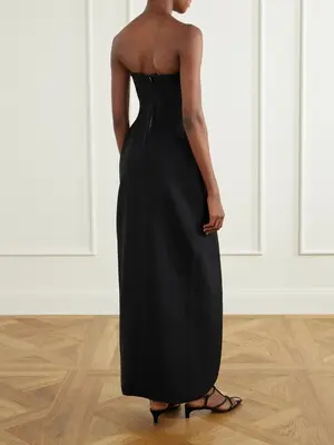 JIL SANDER Strapless Wool Gown
