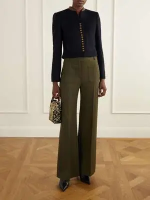Etro Satin-trimmed Wool-blend Jacket