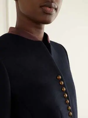 Etro Satin-trimmed Wool-blend Jacket