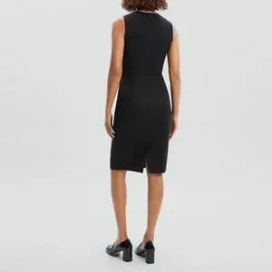 Theory V-neck Dress In Good Wool