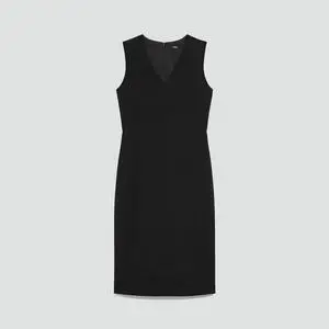 Theory V-neck Dress In Good Wool