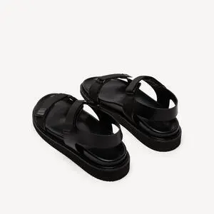 Theory Open Sandal In Leather