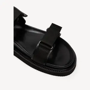 Theory Open Sandal In Leather