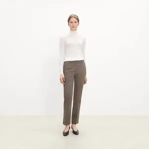 Theory Marcee Pant In Good Wool - Walnut Melange