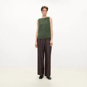 Theory Flowy Pant In Mod Silk Twill Cacao