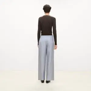 Theory Flowy Pant In Mod Silk Twill - Luna