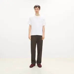 Theory Straight Chino Pant In Moonsoft Cotton - Classic Brown
