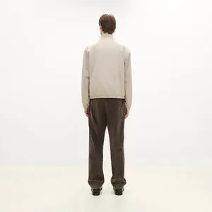 Theory Harrington Jacket In Motion Wool Twill - Silver Stone