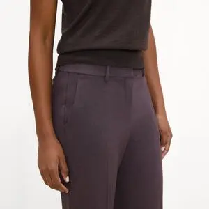 Theory Melange Crepe Fluid Flare Pant